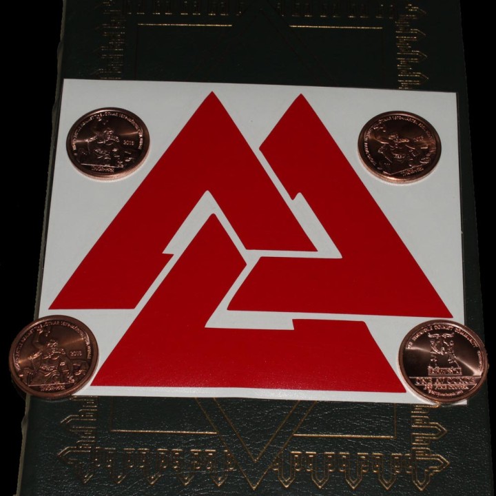 Wotan Mit Uns Valknut Patch W/ velcro back – Futhark