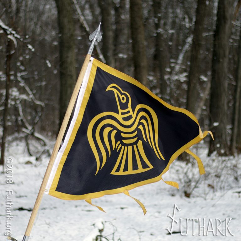 Raven Banner “hrafnsmerki” – Futhark
