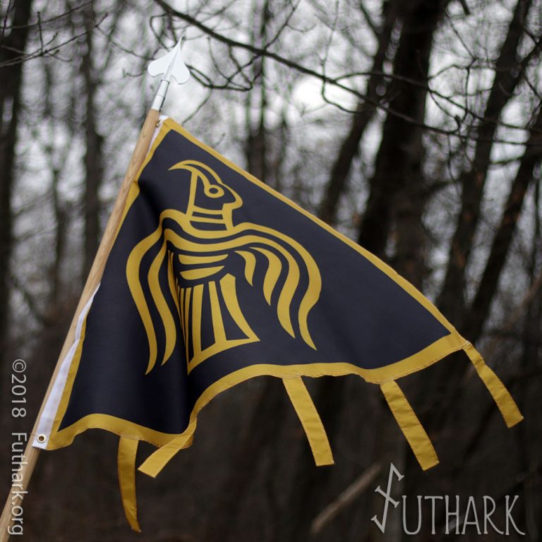 Raven Banner “hrafnsmerki” – Futhark