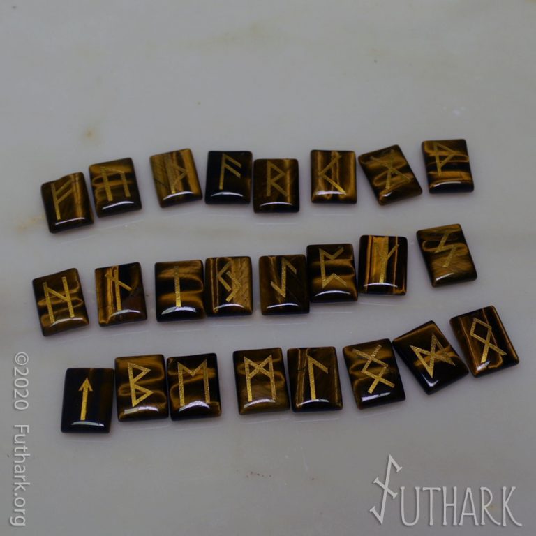 Etched Stone Elder Futhark Rune Sets – Futhark